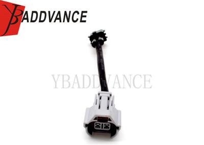 China Grey Color 2 Way Auto Wiring Harness Male Plug Fuel Injector Connector for sale