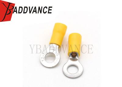 China Round Pre Insulated O Type Cold Pressed Terminal Yellow Female 12-10AWG RV5.5-6 for sale