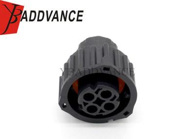 China 4 Pin AMP Waterproof Connectors TE Connectivity 2.5mm 1-967325-1 Black Color for sale
