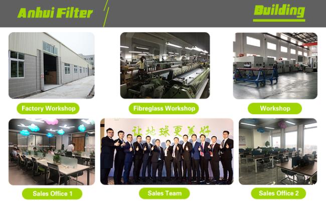Black Fiberglass Filter Bag For Cement Plant Corrosion Resistance 6