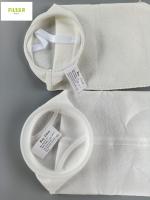 China Polypropylene Polyester 100 Micron Filter Bag With Hot Melt / Sewing Thread for sale