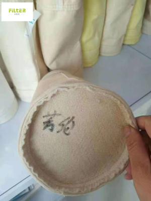 China 450GSM - 550GSM Nomex Aramid Needle Felt Filter Bag For Cement Industry for sale