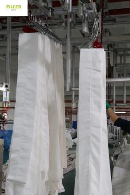 China Custom White PTFE Dust Removal Pleated Filter Bag For Dust Collector for sale