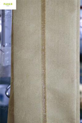 China Calcetines industriales del filtro de Nomex Aramid con pegamento de alta temperatura del silicón en venta