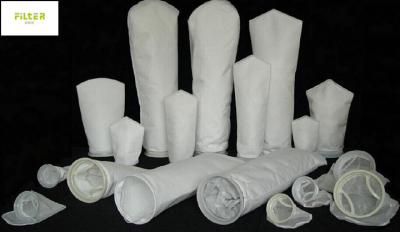China Bolsas de filtro de filtro de aguja de poliéster con correa para eliminar el polvo resistente a los álcalis for sale