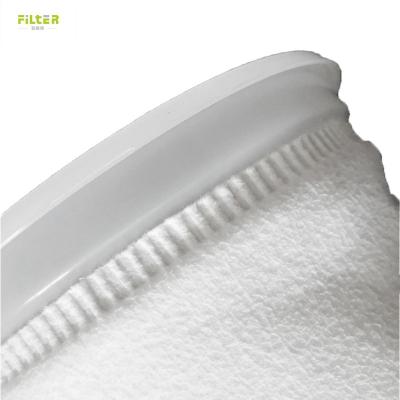 China Customized Hot Melt Polyester PP Nylon Water Filter Bag Disc Bottom for sale