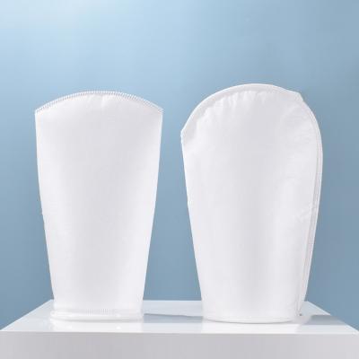 China Polyester Monofilament Liquid Filter Bags With Steel Ring And Sewing Thread Bottom for sale
