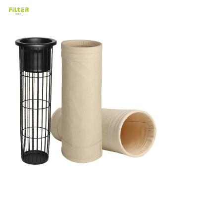 China Industrial Nomex PTFE Filter Bag Featuring Superior Air Permeability and Resistance to Abrasion Acid and Alkali for Dust Filtration for sale
