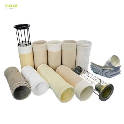 China Industrial Felt Filter Bags Polyester Nomex PTFE PPS P84 Fiberglass for Dust Collection in Cement Coal Mine Steel Plant and Related Industries for sale