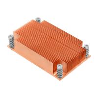 China Rectangular Full Copper Heat Sink M1UBB-2011R Anti Oxidation 100mm Pitch Passive Server Radiator for sale
