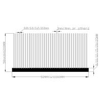 China Antirust Rectangular Electronic Heat Sink Multipurpose Durable for sale