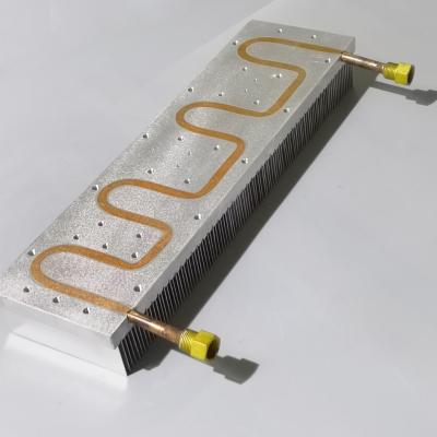 China Dissipador de calor eletrônico IGBT do tubo de cobre de Enbeded para refrigerar de água à venda