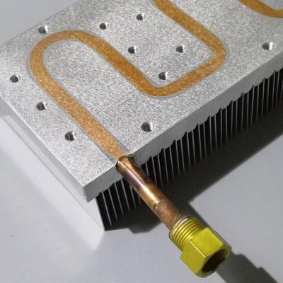 中国 水冷のためのEnbededの銅管の電子脱熱器IGBT 販売のため