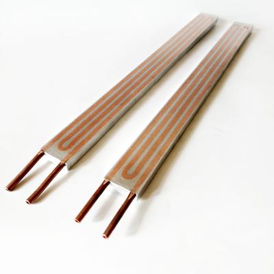 China 40x480x12mm Radiator Heat Sink Cold Plate With Embedded Cooper Tubes for sale