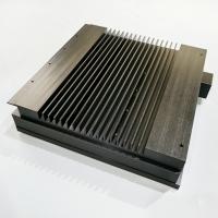 China Custom CNC Milled Aluminum Heat Sink Enclosure AL 6063 T5 Black Anodized for Welding Machine for sale