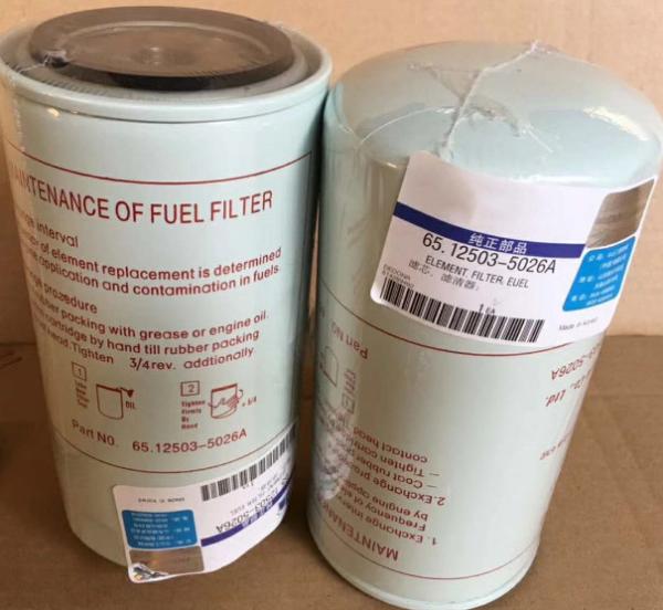 Quality Supply filter element Doosan DH225-9 excavator fuel filter 65.12503-5026A for sale