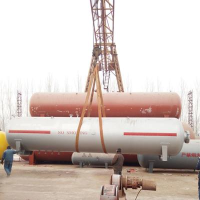 China Cambodia Gas Station Used 30M3 Horizontal Stationary LPG Tank for sale