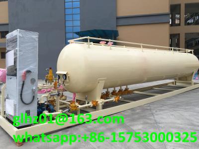 China 20M3 LPG skid mounted mobile LPG gas cylinder filling station with LPG tank for sale