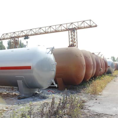China High quality low price horizontal support 20m3 LPG gas storage tank for sale