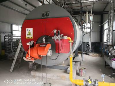 China Horizontal gas burner fired steam boiler for food industrial for sale