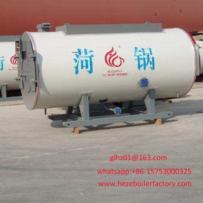 China Gas oil fuel fired 3ton steam boiler WNS horizontal flue pipe used gas boiler for sale