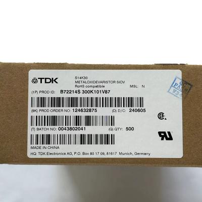 China B72214S0300K101V87 EPCOS/TDK Varistores de disco de chumbo 100% originais e importados for sale