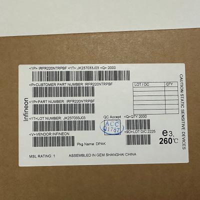 China IRFR220NTRPBF Infineon MOSFET IR de canal N único for sale
