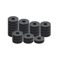 China Wind Generators Customized Magnetic Large Ring Round Black Ferrite Magnet For Speaker for sale