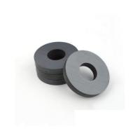China Wind Generators Customized Magnetic Large Ring Round Black Ferrite Magnet For Speaker for sale