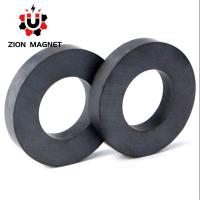 China Permanent Ferrite Ring Magnet with Customized Magnetism Direction for sale