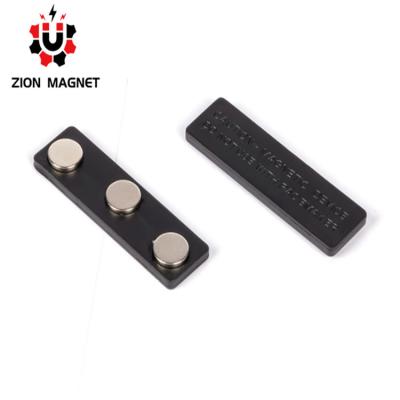 China Super Strong 3M Adhesive Magnetic Name Tag Badge ISO9001 2008 Certified for Your Plan for sale