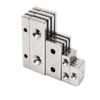 China Customized Size Rectangle Countersunk Magnet for Motor N42 N52 Strong Pulling Force for sale