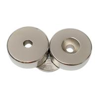 China High Pulling Force Countersunk Neodymium Disc Magnets N52 with Composite NdFeB Material for sale