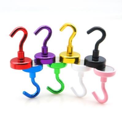 China NdFeB Magnet Composite Magnetic Hook for Colorful Purse/Curtain/Towel/Key/Teacher for sale