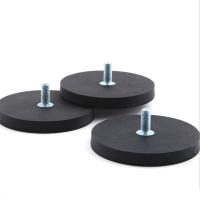 China External Thread Rubber Coated Magnet for Mounting High Temperature LED Light Spotlights for sale
