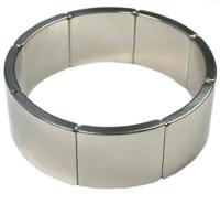 China NdFeB Magnet Composite Arc Segment for High Tolerance Permanent Curved Halbach Magnet for sale