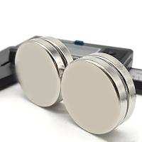 China Round NdFeB Magnet Super Strong Magnet Disc Magnet For Magnetron Sample Composite for sale