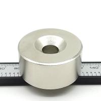 China Powerful n35 n42 n52 permanent neodymium magnet disc countersunk for wind generators for sale