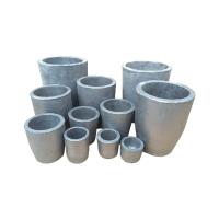 China High Temperature Silicon Carbide Graphite Crucible with Fine Structure 1kg Capacity for sale