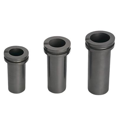 China High Purity Pyrolytic Carbon Crucible for Induction Furnace Refractory 3kg 4kg 5kg for sale