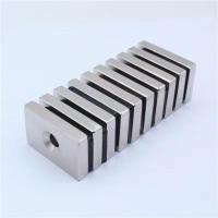 China Square Hole Strong Magnetic Countersunk Block Magnet for Permanent Decoiling Processing for sale