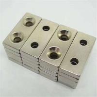 China Square Hole Strong Magnetic Countersunk Block Magnet for Permanent Decoiling Processing for sale