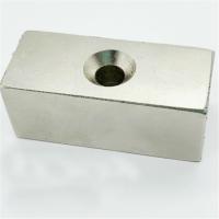 China Square Hole Strong Magnetic Countersunk Block Magnet for Permanent Decoiling Processing for sale