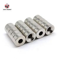 China NdFeB Grade Super Strong Custom Disc Magnet with Hole and Round Countersunk Sharp Design for sale