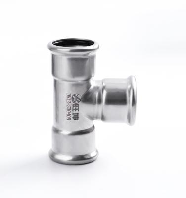 China Fittings de ajuste de prensa de 16 mm de acero inoxidable 304 04L 316 316L de acero inoxidable Tubo de ajuste de prensa en venta