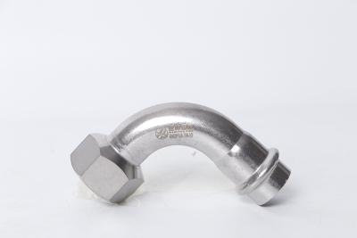 China SS304 90 Degree Elbow male Press Pipe Fitting for sale