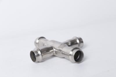 China 304 316L Stainless Steel Tube Connector Food GradeWater Supply System  Pipeline Press Fittings for sale