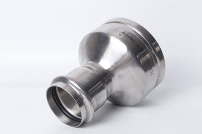 China Heating Piping Stainless Steel Grooved Fittings Welded Customized for sale