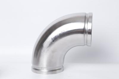 China 304 304L 316 316L Stainless Steel Grooved Fittings Brushed Finish For Heating Piping for sale