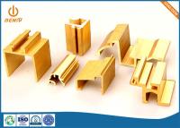 China Polished Brass Extrusion Profile Heat Sink for Power Amplifier Custom 100kg MOQ for sale